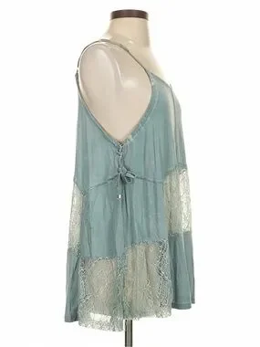 POL | Tops | New Pol Boho Mixed Lace Patchwork Tie Side Detail Flowy ...